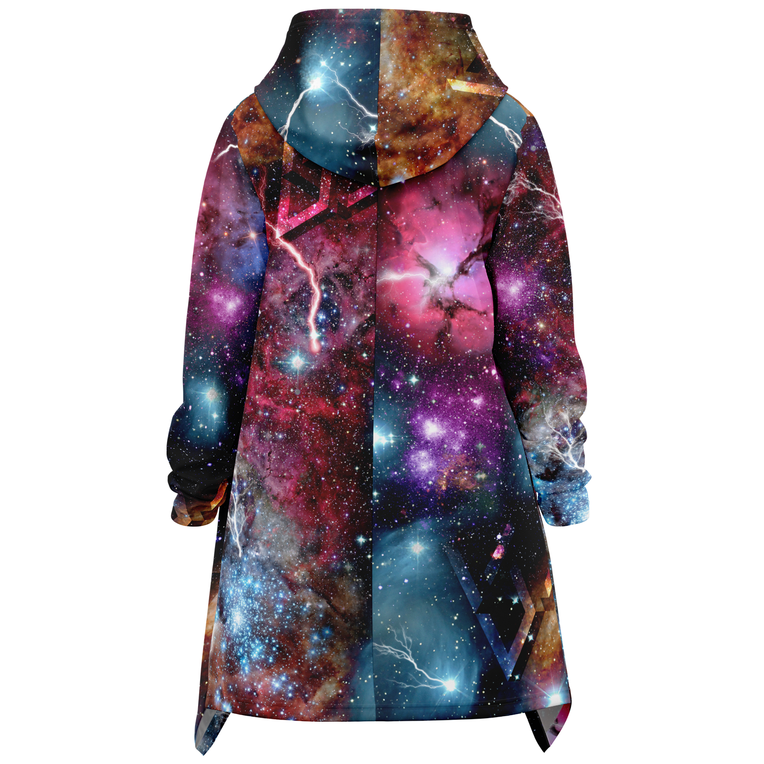 Galaxies Collide Longline Cloak - Azimuth Clothing