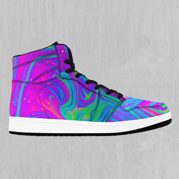 Acidic Drip High Top Sneakers | Festival Sneakers | Rave Sneakers ...
