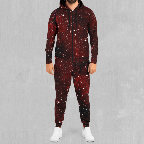 Crimson Space Tracksuit | Matching Hoodie and Sweatpants | Colorful ...
