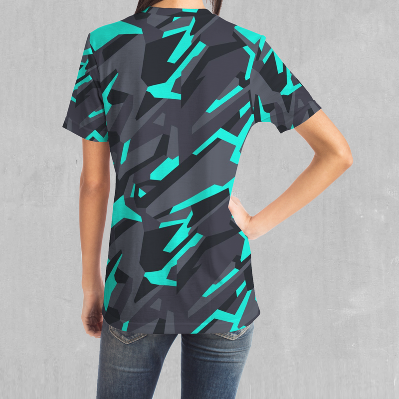 Cyber-Tech Tee | Festival Tee | Rave Tee | Colorful Tee - Azimuth Clothing