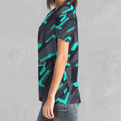 Cyber-Tech Tee | Festival Tee | Rave Tee | Colorful Tee - Azimuth Clothing