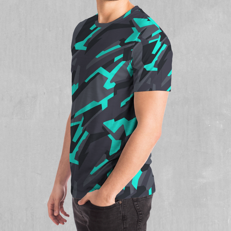 Cyber-Tech Tee | Festival Tee | Rave Tee | Colorful Tee - Azimuth Clothing