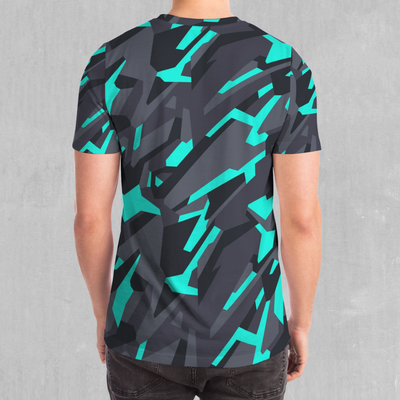 Cyber-Tech Tee | Festival Tee | Rave Tee | Colorful Tee - Azimuth Clothing