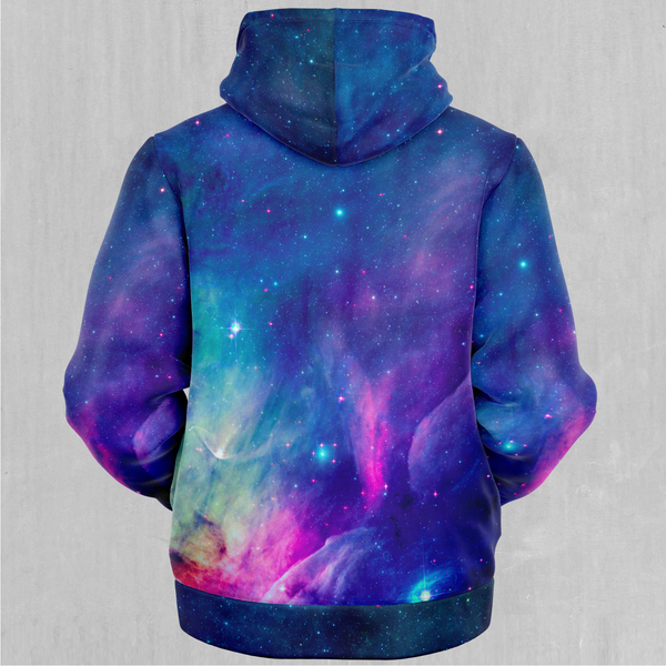 Frost Nebula Sherpa Hoodie | Fleece Lining Hoodie | Festival Sherpa ...