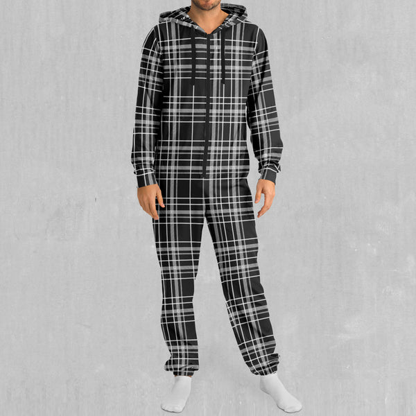 Grayscale Plaid Onesie | Festival Onesie | Rave Onesie | Festival ...