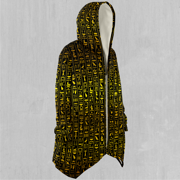 Hieroglyphics Egyptian Glyphs EDM Rave Festival Sherpa Lined Cloak ...