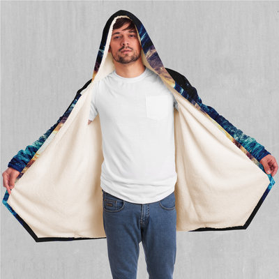 Spiral Galaxy Nebula Outer Space EDM Rave Festival Sherpa Lined Cloak ...