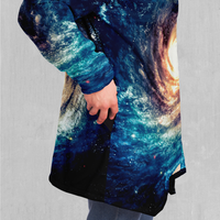 Spiral Galaxy Nebula Outer Space EDM Rave Festival Sherpa Lined Cloak ...
