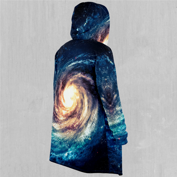 Spiral Galaxy Nebula Outer Space EDM Rave Festival Sherpa Lined Cloak ...